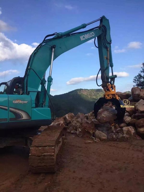Excavator Attachment Heavy Duty Hydraulic Rock Grab Suitable For 20T ...