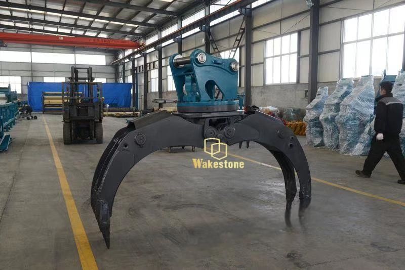 Excavator Attachment Heavy Duty Hydraulic Rock Grab Suitable For 20T ...