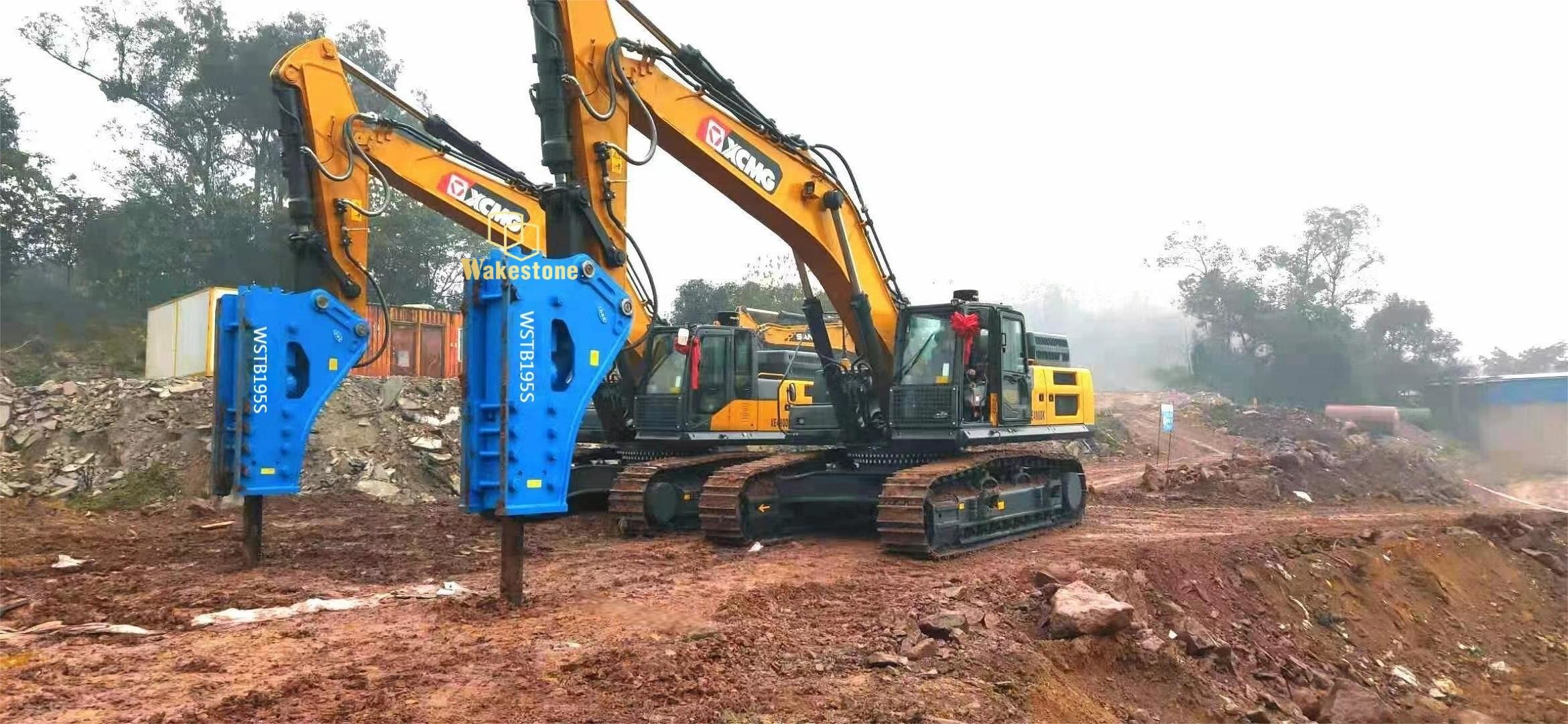 Backhoe Excavator Hydraulic Breaker Side-Mounted Top-Mounted Open Box-Type