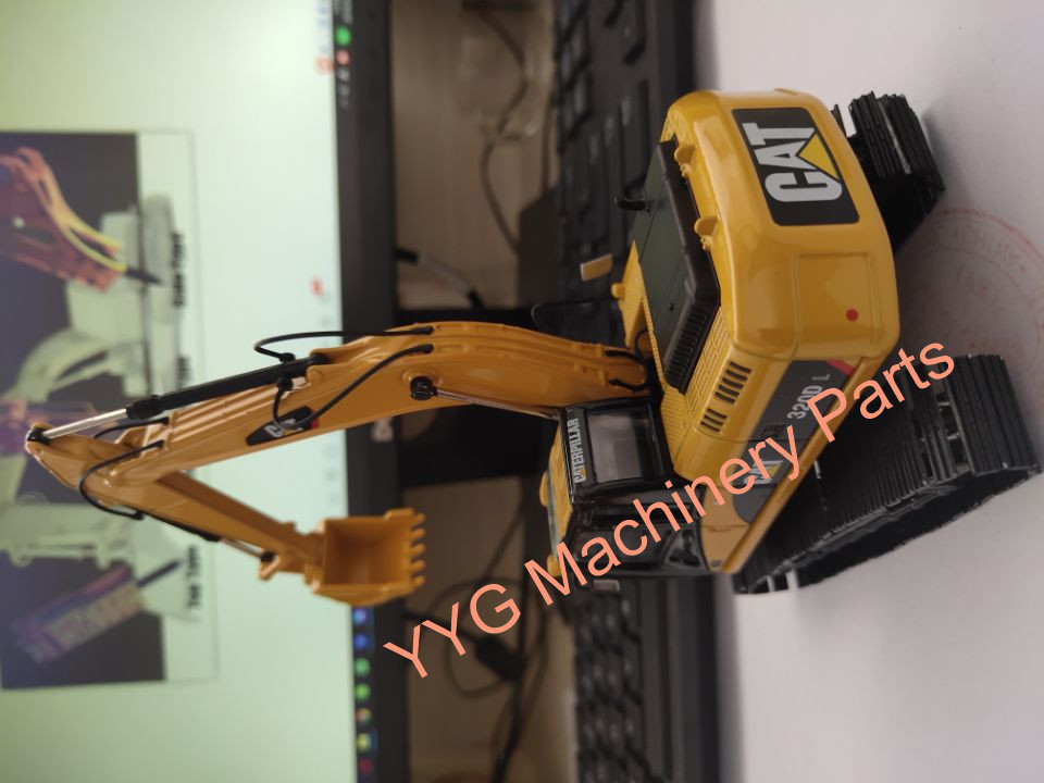 1:50 Scale Diecast Excavator Model , Mini Bucket Crawler Excavator Toy